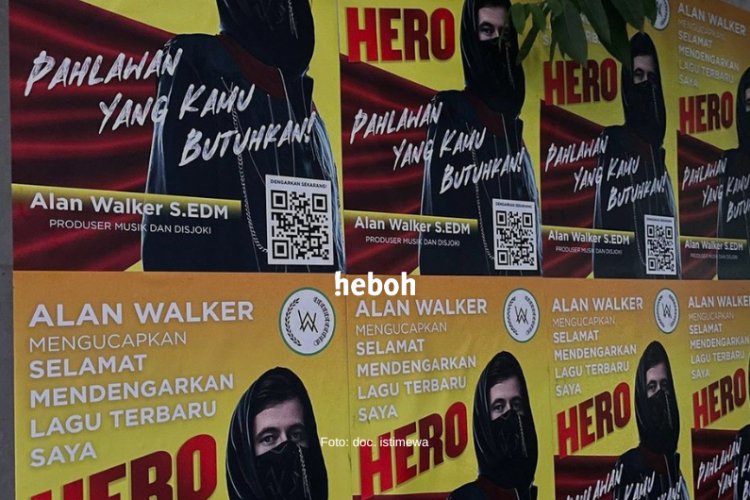 Viral DJ Asal Inggris, Alan Walker Bikin Poster Bak 'Caleg' di Kawasan ...